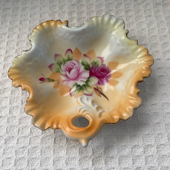 Lefton | Accents | Lefton Vintage Rose Pattern Trinket Dish | Poshmark